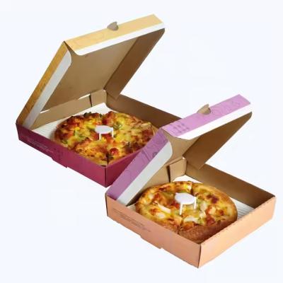 China Customized Food Grade Pizza Box Packaging With Disposable Corrugated Cardboard Box for sale