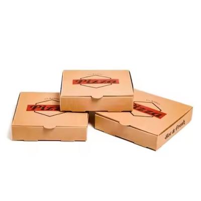 China Fast Food Packaging Corrugated Pizza Box with Custom Order Acceptance and CMYK 4 Color Printing for sale