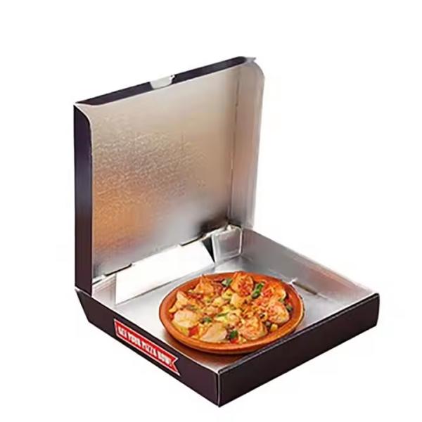 Quality Pizza Box Aluminum Foil Disposable Pizza Delivery Box Corrugated Packaging Pizza for sale