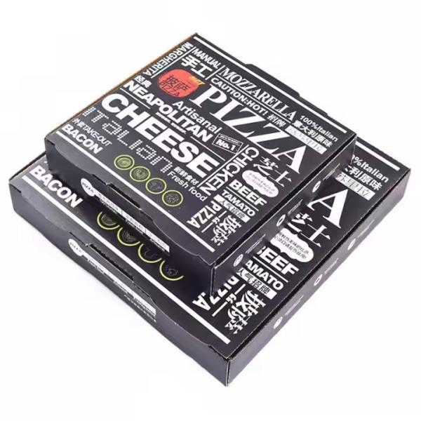 Quality Pizza Box Aluminum Foil Disposable Pizza Delivery Box Corrugated Packaging Pizza for sale