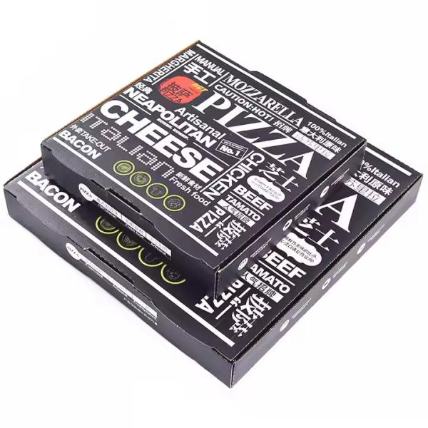 Quality Pizza Box Aluminum Foil Disposable Pizza Delivery Box Corrugated Packaging Pizza for sale