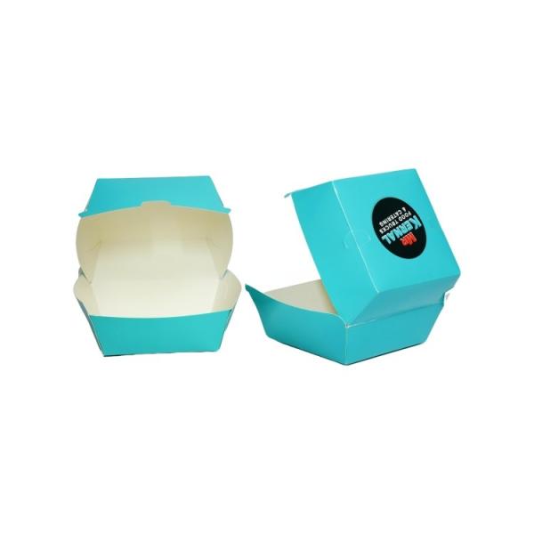 Quality Customized Size Logo Burger Box Clam Shell Food Grade Takeout Box in Recyclable for sale