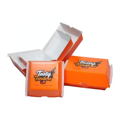 China Wholesale And Customized Biodegradable Burger Boxes For Fast Food Delivery for sale