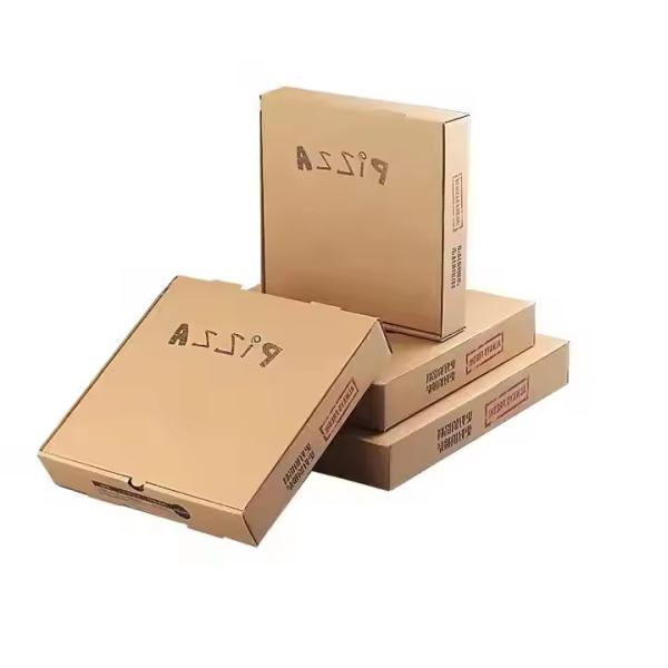 Quality Fast Food Grade Corrugated Pizza Box Customized Size and Eco-Friendly for Custom Order for sale
