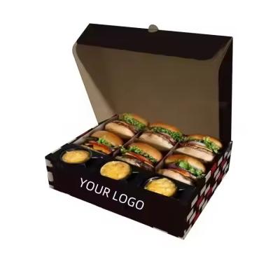 China Customized Sizes Fast Food Burger Box for Fried Chicken and French Fries Eco-Friendly Material for sale