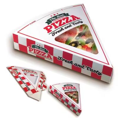 China Eco-friendly Natural Healthy Custom Kraft Paper Pizza Packaging Box for Pizza Slices Sample for sale
