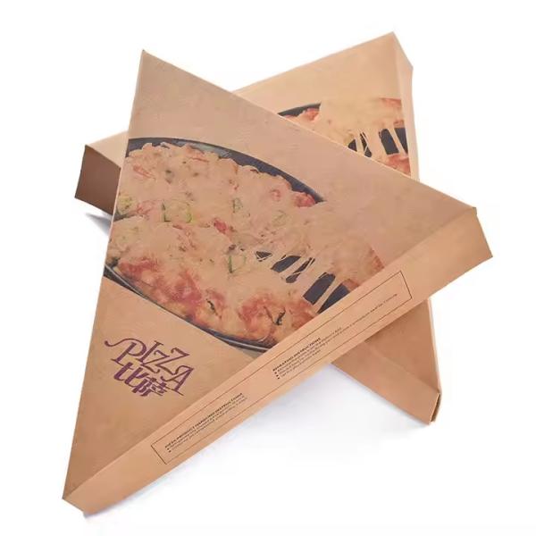 Quality Eco-friendly Natural Healthy Custom Kraft Paper Pizza Packaging Box for Pizza for sale