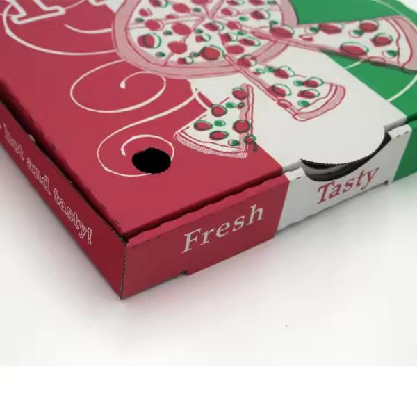 Quality Rigid Boxes Customized Pizza Box Size Biodegradable Fast Food Grade Corrugated for sale