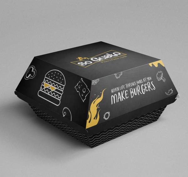 Quality Burger Box Custom Logo Bento Hamburger Disposable Clamshell Packaging Burger Box for sale