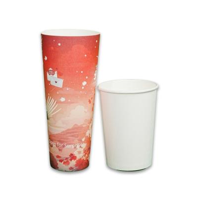 China Customized logo size disposable milk tea cup surprise gift mysterious blind box milk Boba milk tea cup for sale
