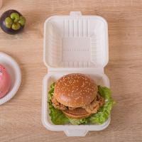 China Wholesale Compostable Corn Starch Burger Box 100% Biodegradable Food Grade 6 Month Decomposition for sale