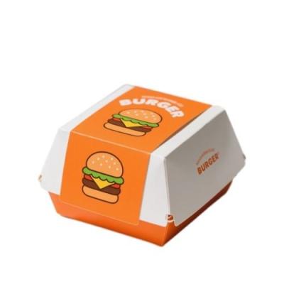 China Customized Paper Food Packaging Boxes-Hot Price Food Grade Disposable Food Containers Hamburger Boxes for sale