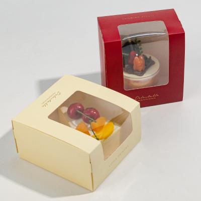 China Wholesale customization with logo transparent window cake and pastry packaging baking box for sale
