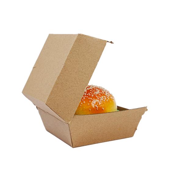 Quality Biodegradable Food Grade Corrugated Paper Burger Box Custom Order Accepted With for sale