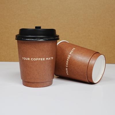 China Disposable Plastic Free Coated Hot Coffee Paper Cup Wholesale Customized Eco-friendly And Compostable for sale