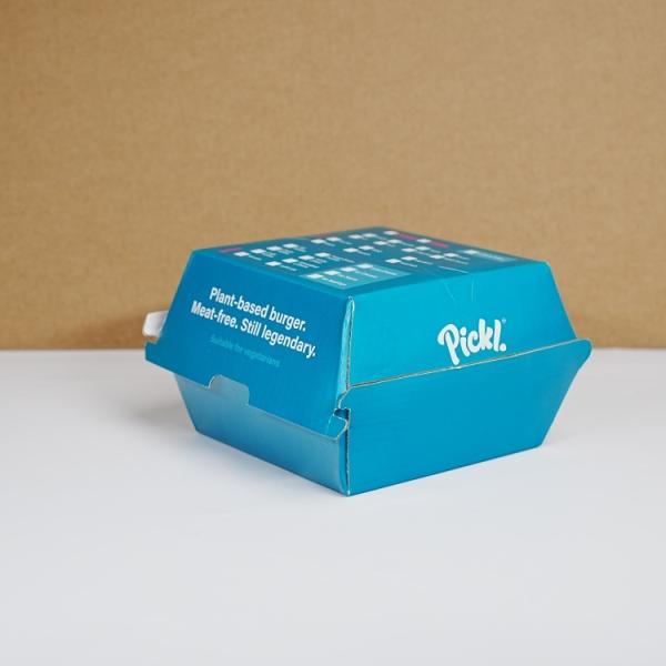 Quality Fast Food Burger Box Packaging With Custom Folders Biodegradable Customization for sale