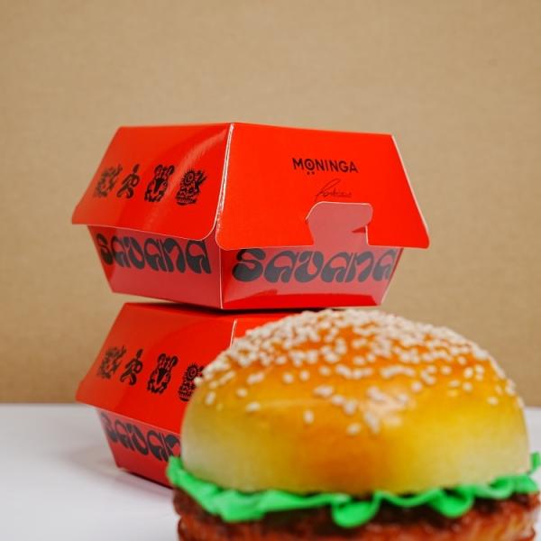 Quality Biodegradable Burger Box Packaging Customized Printing Packaging Cardboard Paper for sale