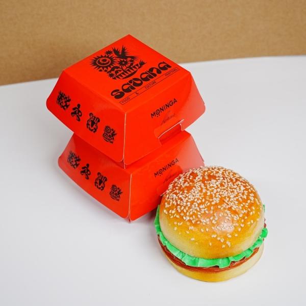 Quality Biodegradable Burger Box Packaging Customized Printing Packaging Cardboard Paper for sale