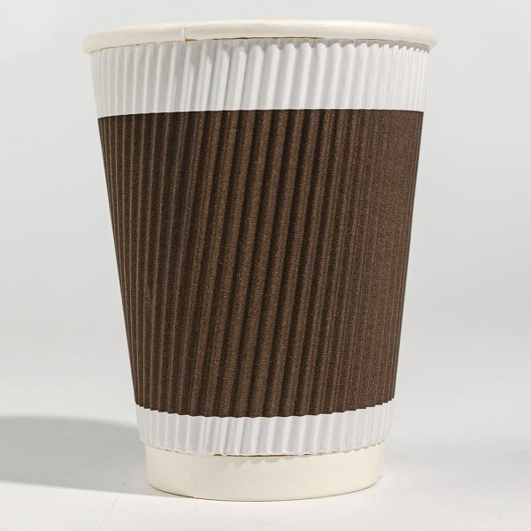 Quality Double Walled Disposable Coffee Cup With Lid Hot Drink Eco-friendly Biodegradabl for sale
