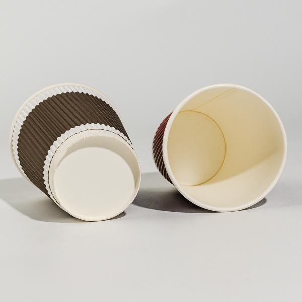 Quality Double Walled Disposable Coffee Cup With Lid Hot Drink Eco-friendly Biodegradabl for sale