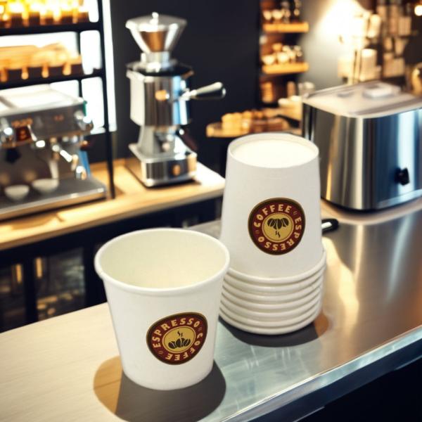 Quality Eco-friendly Custom Printed Logo Coffee Paper Cup, Single-layer And Double-layer for sale
