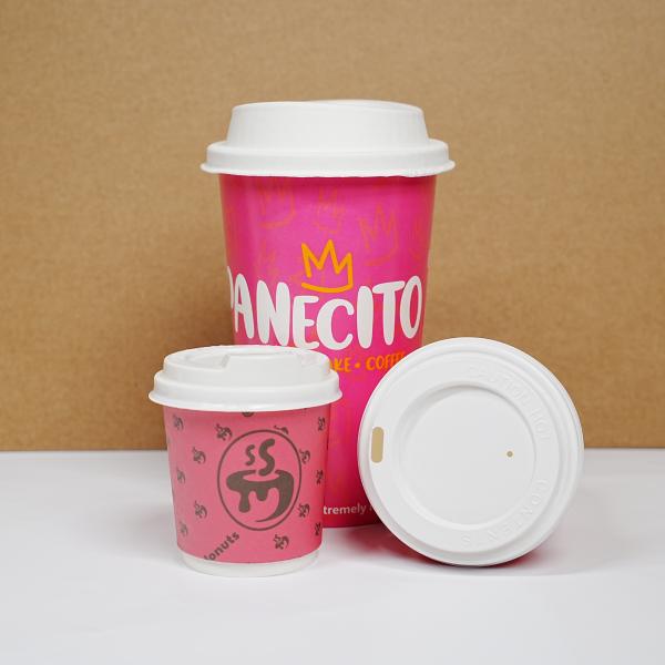 Quality Customized compostable coffee cups disposable coffee paper takeaway paper cups for sale