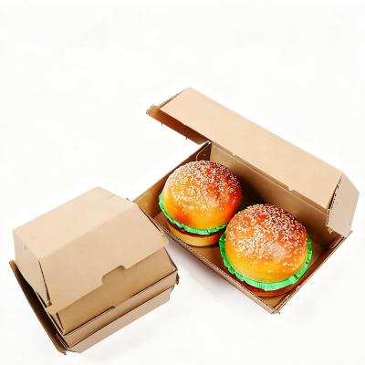 China Wholesale customized eco-friendly disposable fast food, take out burger and french fry box for sale
