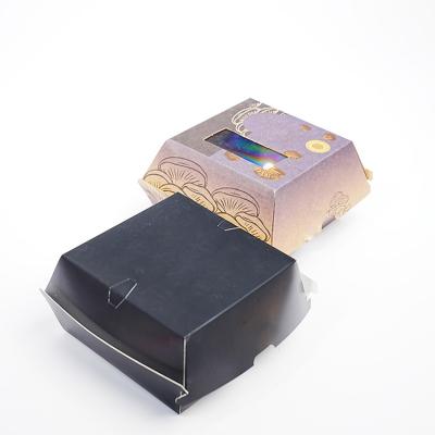 China Customized Printing Eco-friendly Biodegradable Disposable Fast Food Burger Box for sale