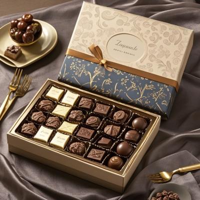 China Wholesale Customized Logo Food Grade Recyclable Luxury Chocolate Gift Box for Premium Packaging for sale