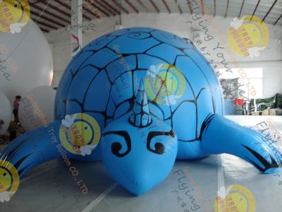 Cina L'abitudine blu di stampa di Digital ha modellato i palloni con forma della tartaruga fatta dal PVC di 0.18mm per gli eventi SHA-16 in vendita