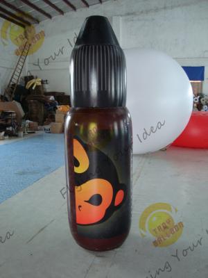 China Black Giant Inflatable Bottle / Nylon Tall Custom Inflatable Products for sale