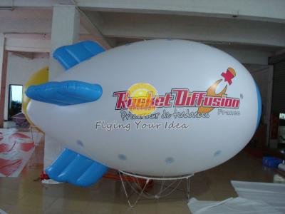 China Waterproof Advertising Helium Zeppelin / Blimp Balloon with Logo Printed for Opening event for sale