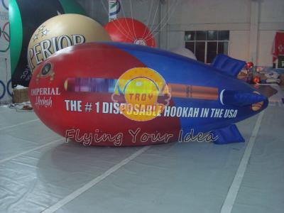 China 0.18mm PVC Inflatable Helium Zeppelin / Blimp Balloon For Anniversary Event for sale