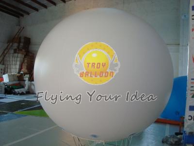 China 8ft Diameter Reusable White Inflatable Advertising Helium Balloon for opening event for sale