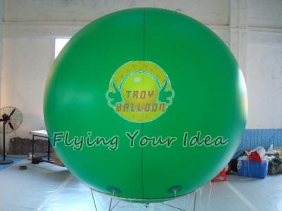 China Giant Green Color PVC Inflatable Advertising Balloon Filled Helium Gas for Political event for sale