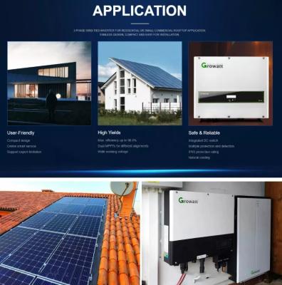Cina 3 ibrido di fase 5000w sopra fuori dall'invertitore ibrido del legame solare di griglia di Growatt Sph dell'invertitore di griglia in vendita