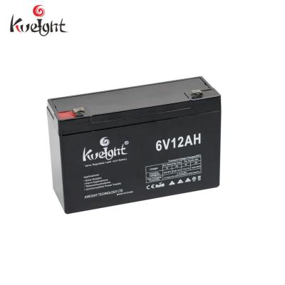 Cina Batteria ricaricabile acida al piombo di UPS del ciclo dell'OEM 6V 12Ah della batteria profonda del gel in vendita