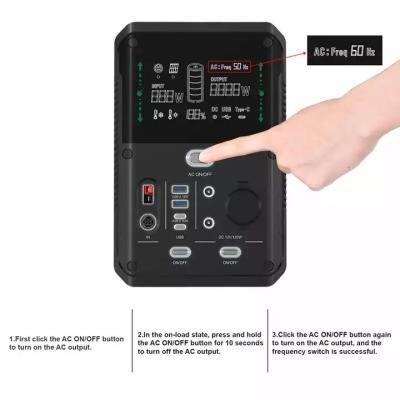 Cina centrale elettrica portatile della centrale elettrica 1000W di CC del litio solare di CA in vendita