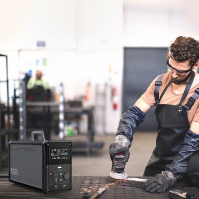 Cina Pacchetto solare della batteria del fosfato del ferro del litio della centrale elettrica 1075WH 1000W della sinusoide pura in vendita