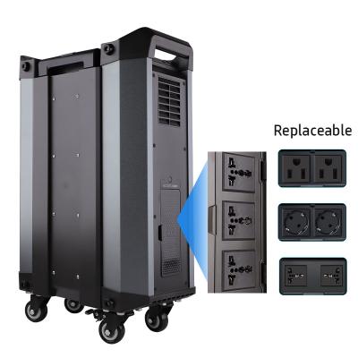 Cina La centrale elettrica solare mobile 2000W di BMS 2500Wh ha prodotto l'alimentazione elettrica di sostegno in vendita