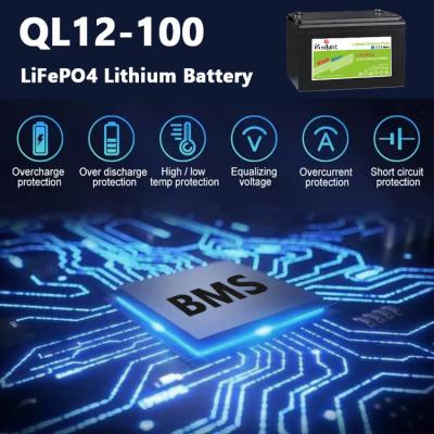Cina Sistema ricaricabile di immagazzinamento dell'energia di UPS del pacchetto della batteria della batteria LiFePO4 del fosfato del ferro del litio di 12v 100Ah con alta qualità in vendita