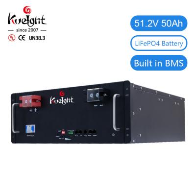 Cina Sistema solare di batteria domestico del ferro del litio del sistema Kweight BMS Original 51.2v 50ah Lifepo4 di immagazzinamento dell'energia in vendita