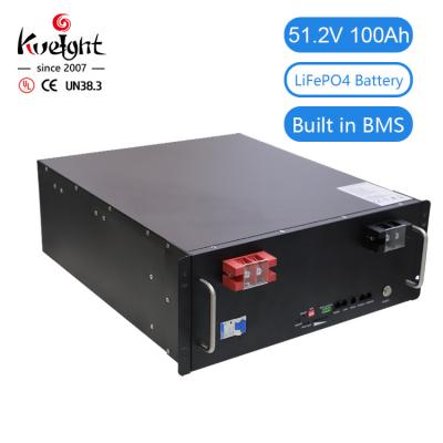 China van de de Batterij het Super Lange Cyclus van 51.2v 100ah van de het Levenslifepo4 Batterij navulbare Lithium Ion Battery Pack Te koop