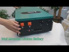 Solar Energy Wall Mounted Lithium Battery 5KWh MPPT Lifepo4 For Home