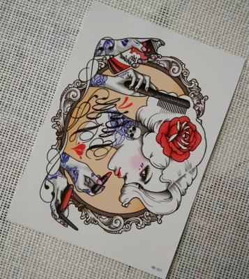 China Body Decoration Arm Temporary Tattoo Sticker Full Color Offset Printing for sale