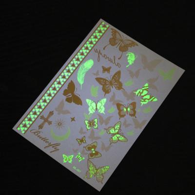 Cina Incandescenza luminosa della farfalla nei modelli differenti dei tatuaggi temporanei scuri in vendita