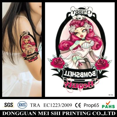 China Body Lace Fake Arm Tattoo Stickers , Colorful Temporary Transfer Tattoos for sale