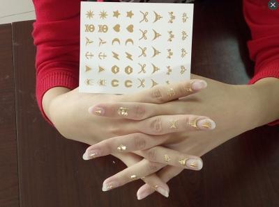 China De gouden en Zilveren Sticker van de Spijker Tijdelijke Tatoegering, de sticker van de Handtatoegering Te koop