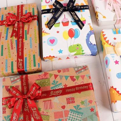 Cina Pacchetto regalo MSD a prova di umidità per Natale Festa festa quotidiana carta di avvolgimento Kraft Art in vendita