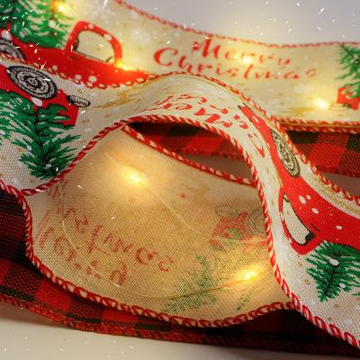 China Rood gedraaide fluwelen bogen voor kerstversiering Warm gedraaide lint bogen Gratis monster Te koop